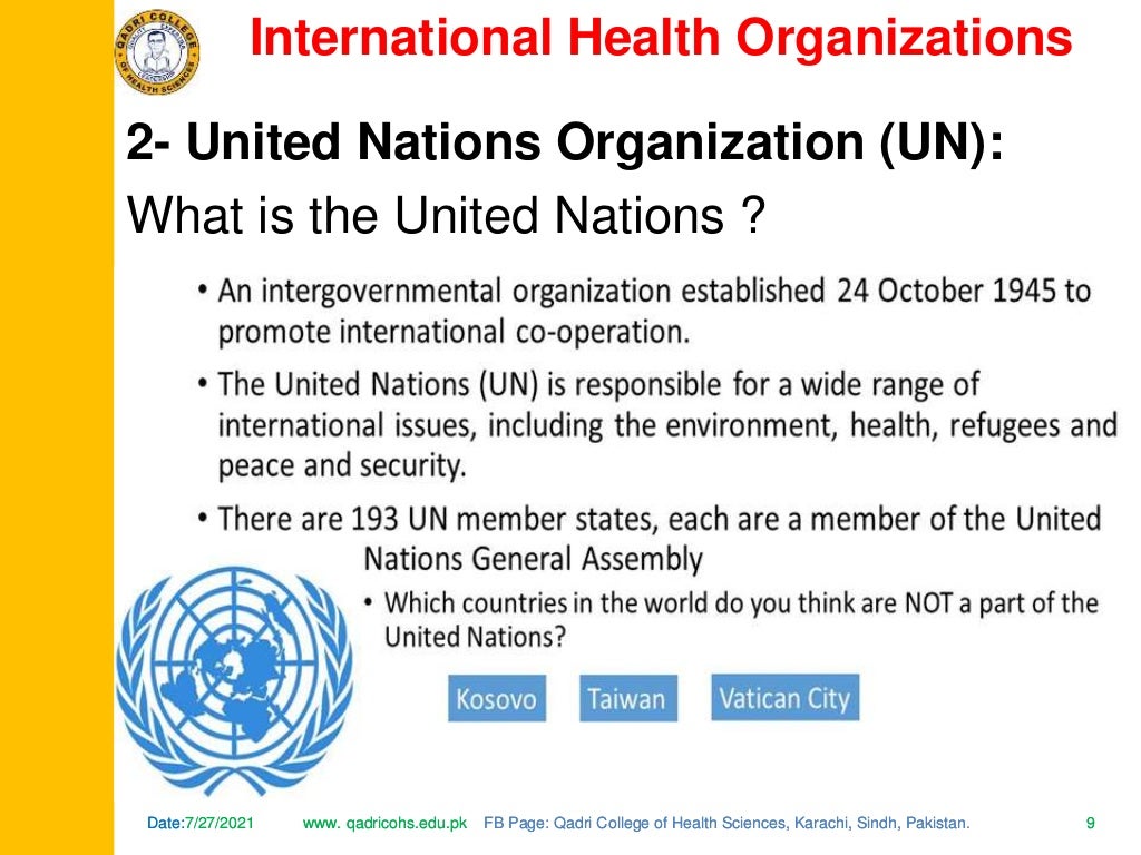 “international health organizations and nursing organizations”