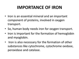 4.iron metabolism, storage | PPT