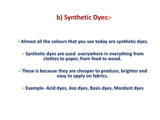 Synthetic Dyes | PDF