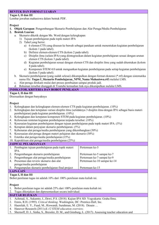 4. rencana tugas | PDF