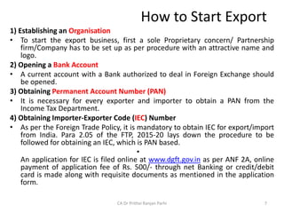 Export, Import ,Export house, Exim Policy | PPSX