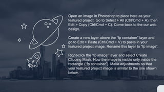 Create The Featured Project Section: | PPT