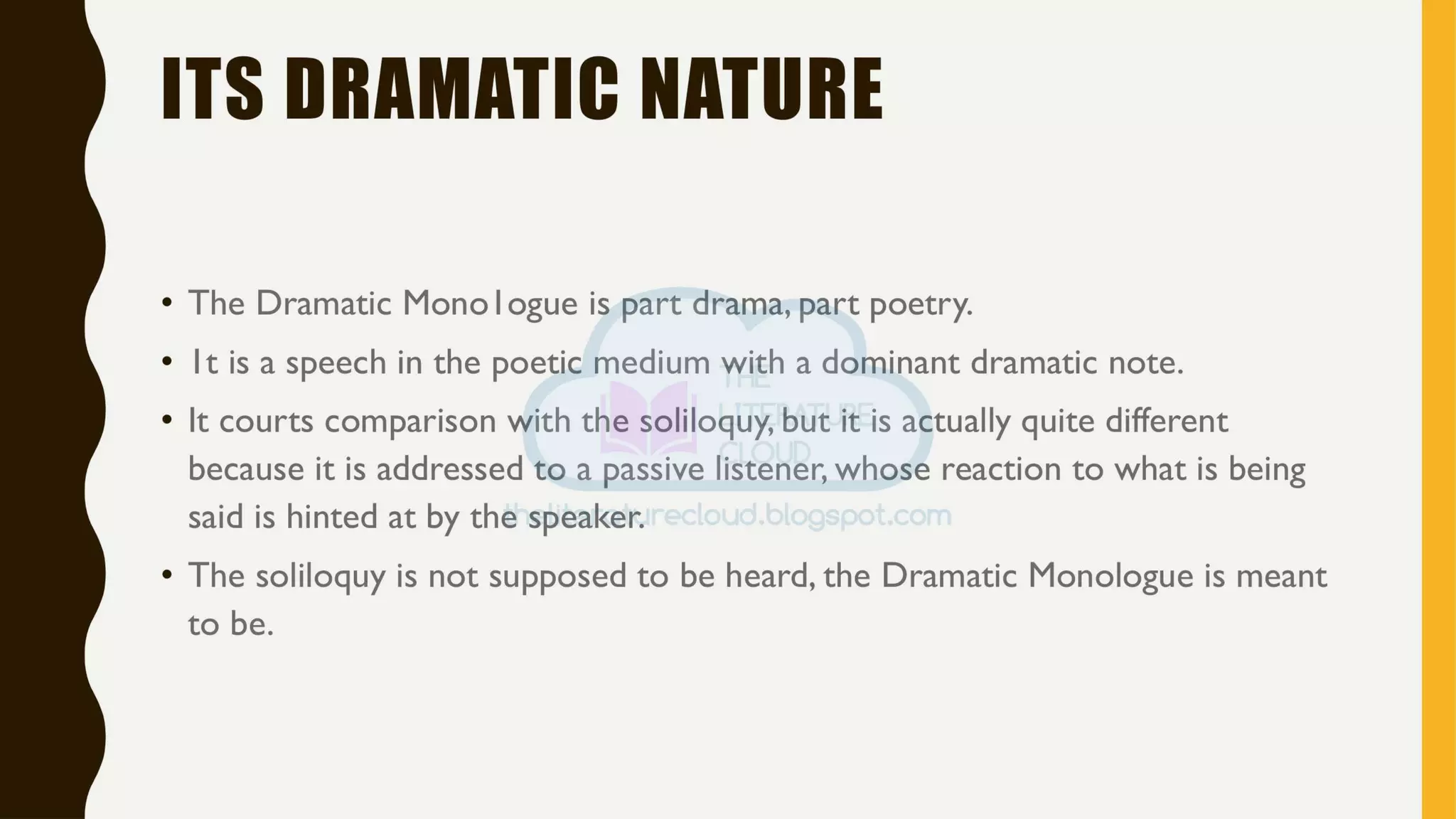 The dramatic monologue | PDF