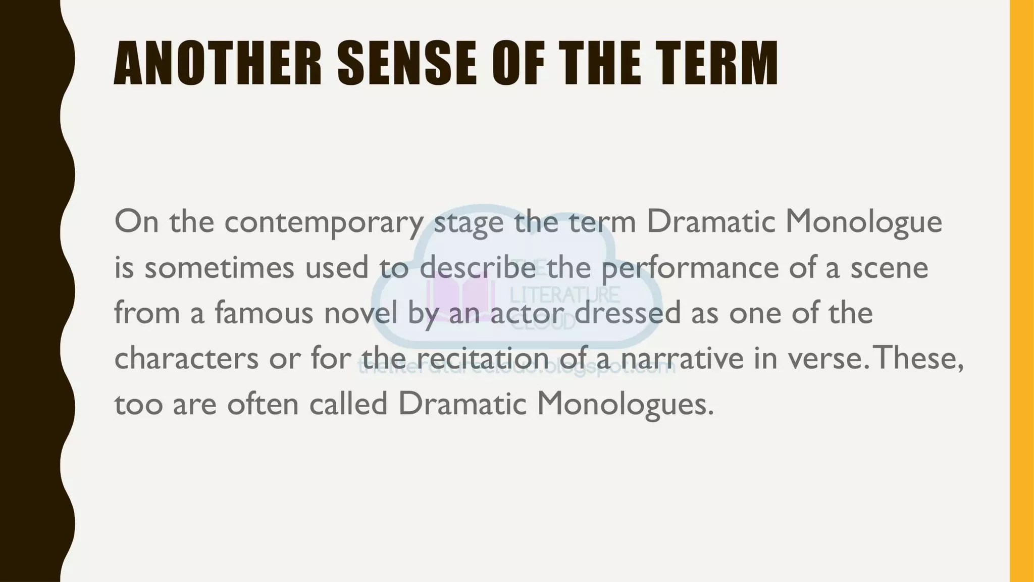 The dramatic monologue | PDF