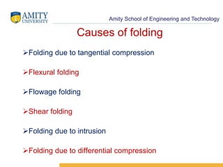 4. lecture on structural geology folds | PPTX