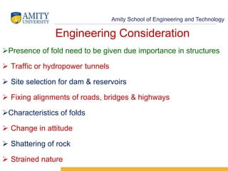 4. lecture on structural geology folds | PPTX