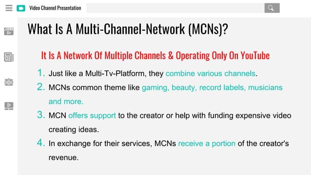 Multiple Channel Networks - MCN's | PPT