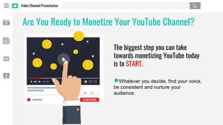 How to Monetize YouTube Channel | PPT