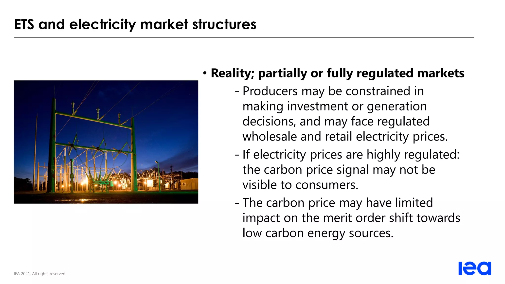 International approaches to ETS scheme design in the power sector ...