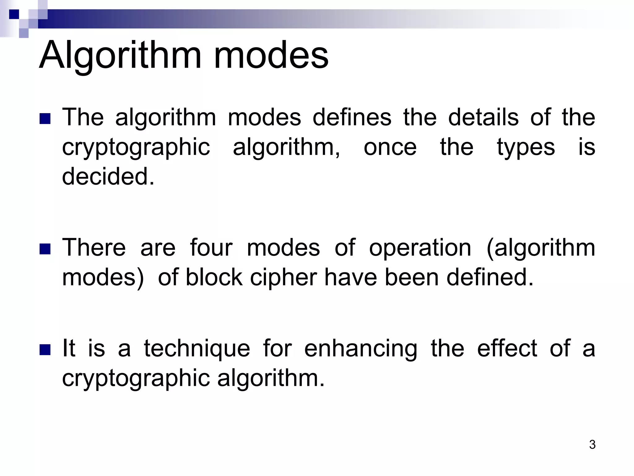 4. algorithm modes (1) | PDF