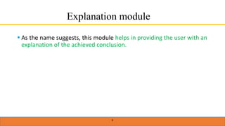 4. components architecture of expert systems | PPT