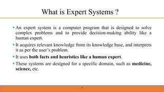 4. components architecture of expert systems | PPT