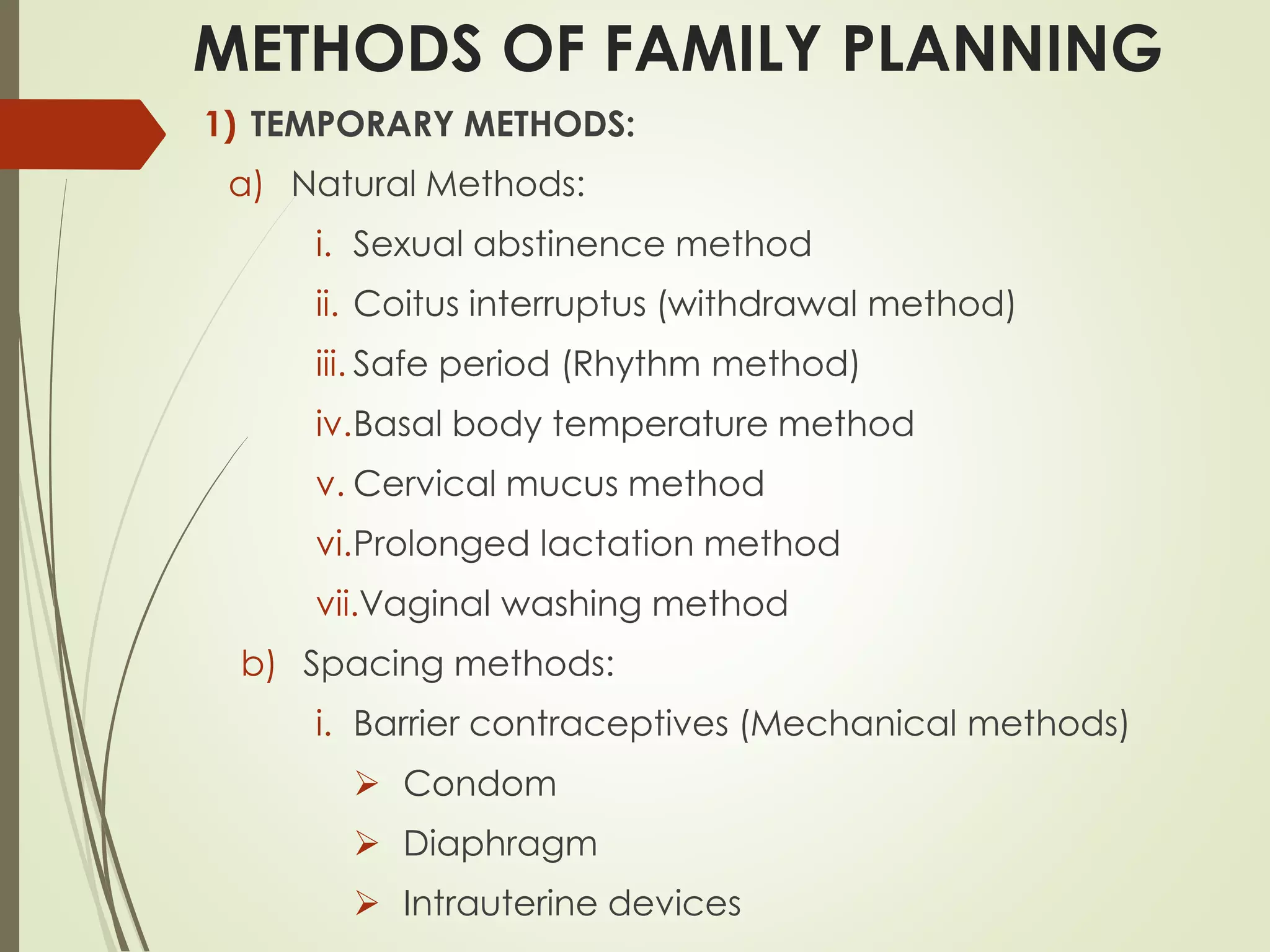 Demography, demographic cycle and family planning methods | PDF