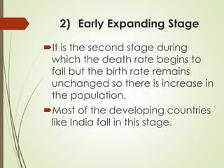 Demography, demographic cycle and family planning methods | PPT