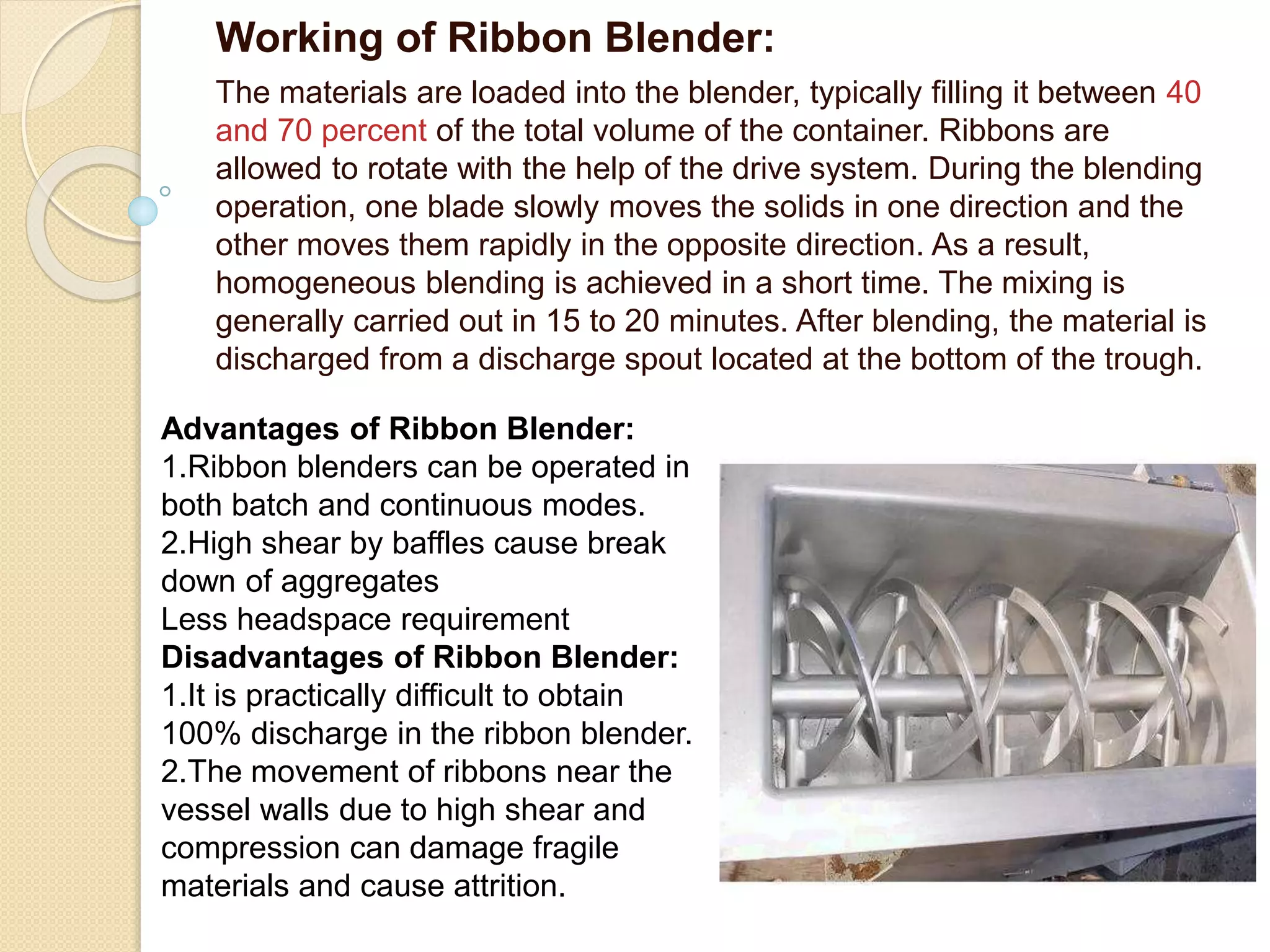 Mixing Technique And Equipments | PPTX