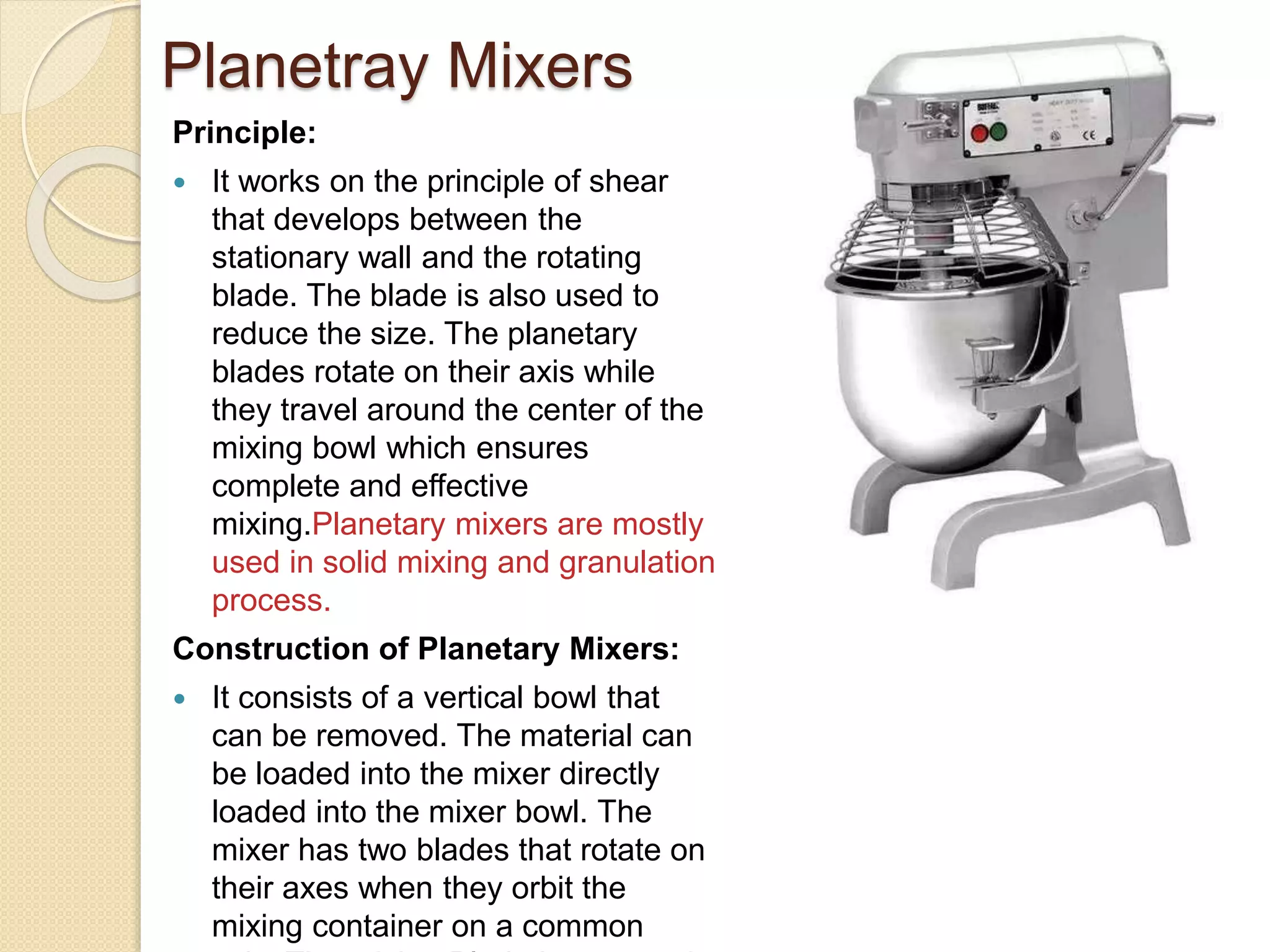Mixing Technique And Equipments | PPTX