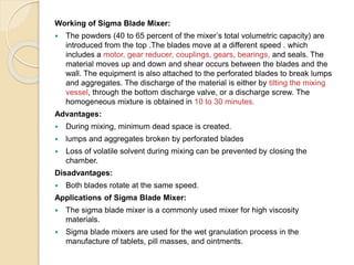 Mixing Technique And Equipments | PPTX