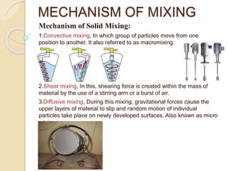 Mixing Technique And Equipments | PPTX