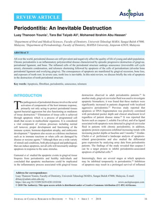 Periodontitis: An Inevitable Destruction | PDF