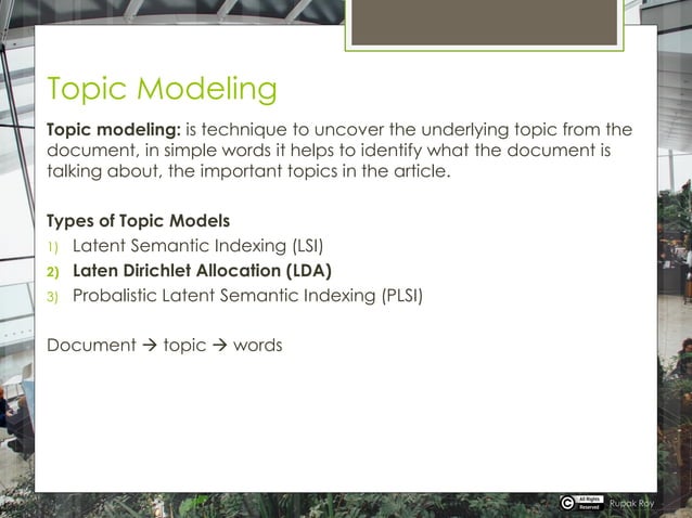 Topic Modeling - NLP | PPT