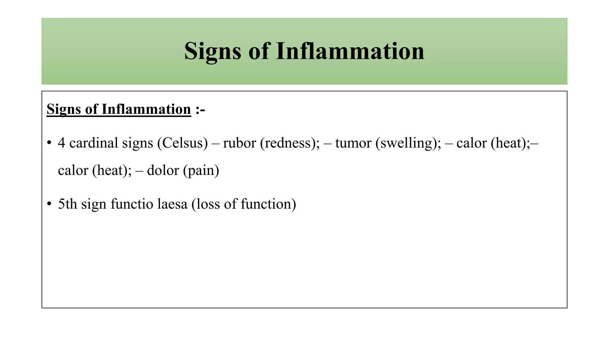 4. inflammation and infection | PPTX