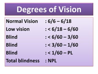 4. unit ii tm visual impairment | PPT