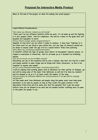 4. proposal (interactive) | DOCX | Computer Animation | Computer ...