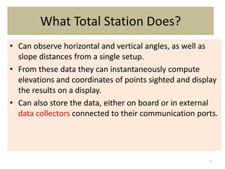 4. lecture 3 data capturing techniques - total station and gps | PDF