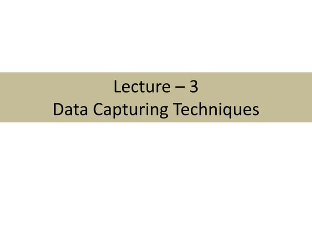 4. lecture 3 data capturing techniques - total station and gps | PPT