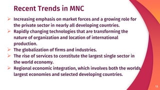 MULTINATIONAL CORPORATIONS #4 - Dominations of MNC's | PPTX