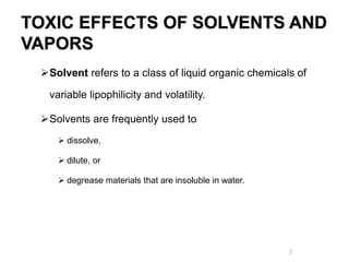 4.5 solvent and vapor | PPT