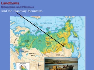 Stanovoy Mountains Map
