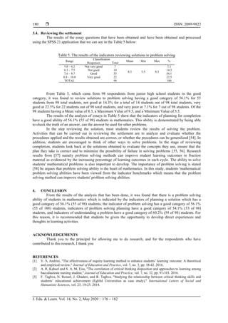 Identifiying of problem solving abilities in Mathematics among Junior ...