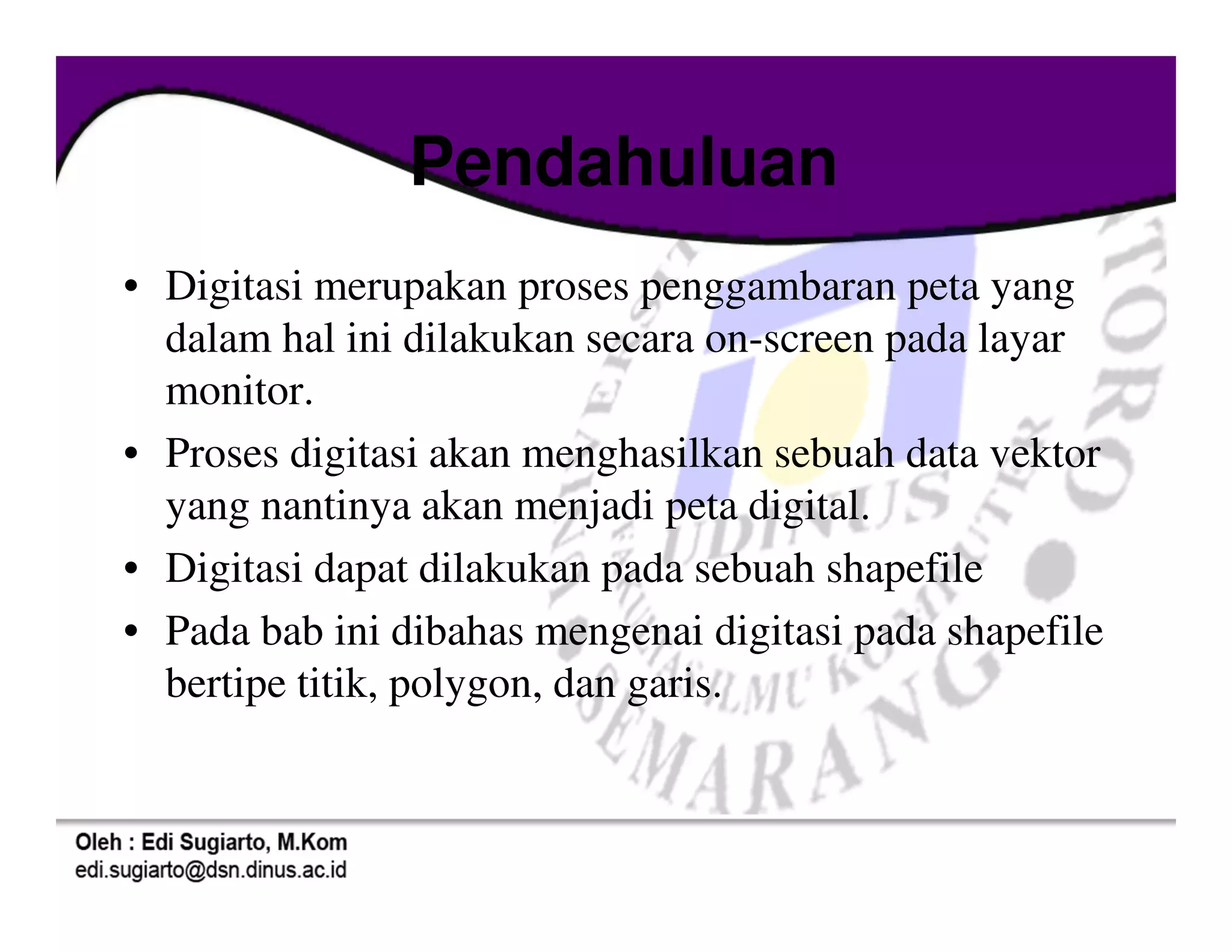 Teknik Digitasi | PDF