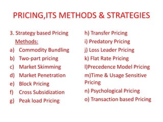 PRICING ITS METHODS AND STRATEGIES.pptx