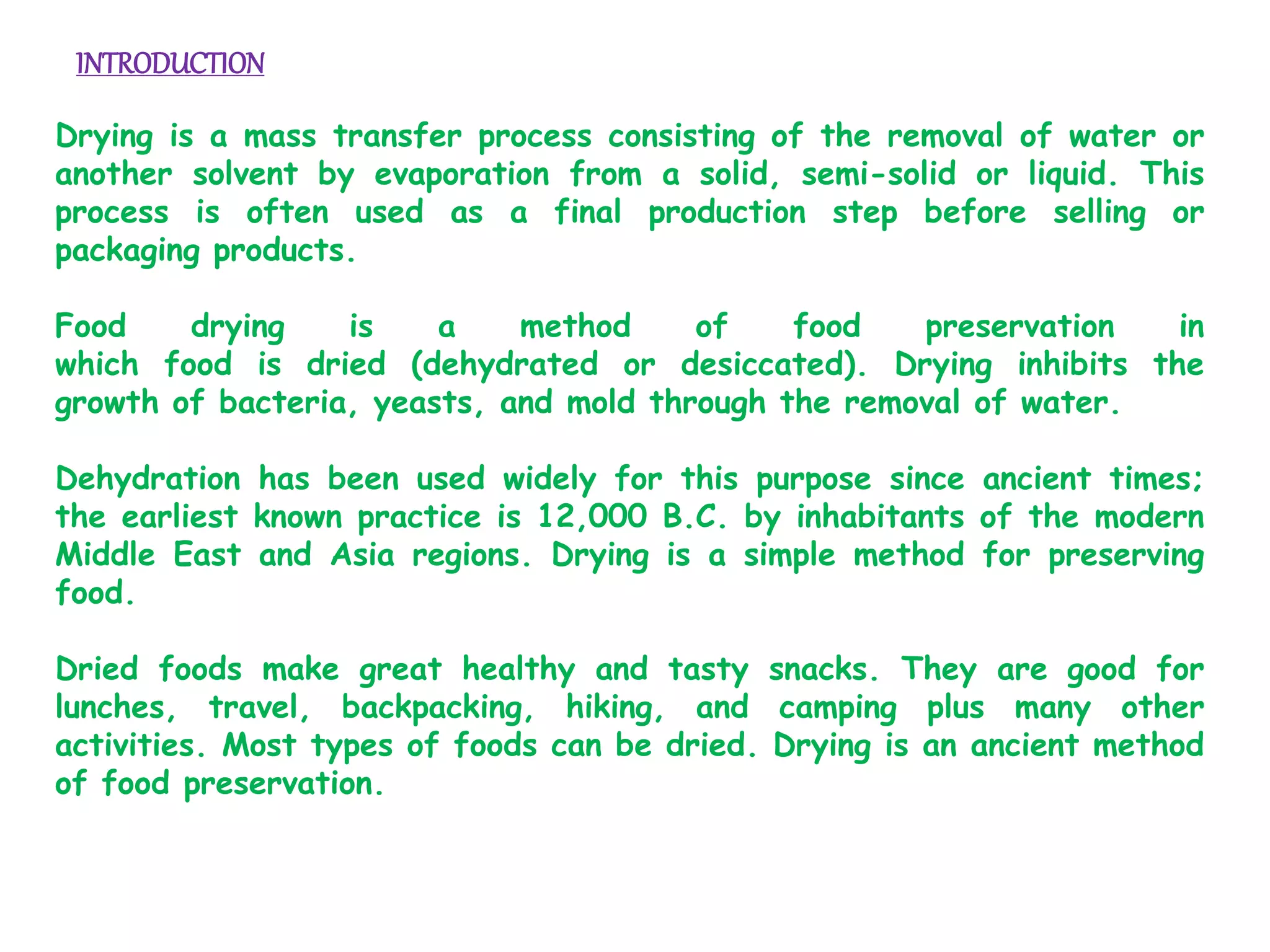 DRYING TECHNOLOGY | PPT