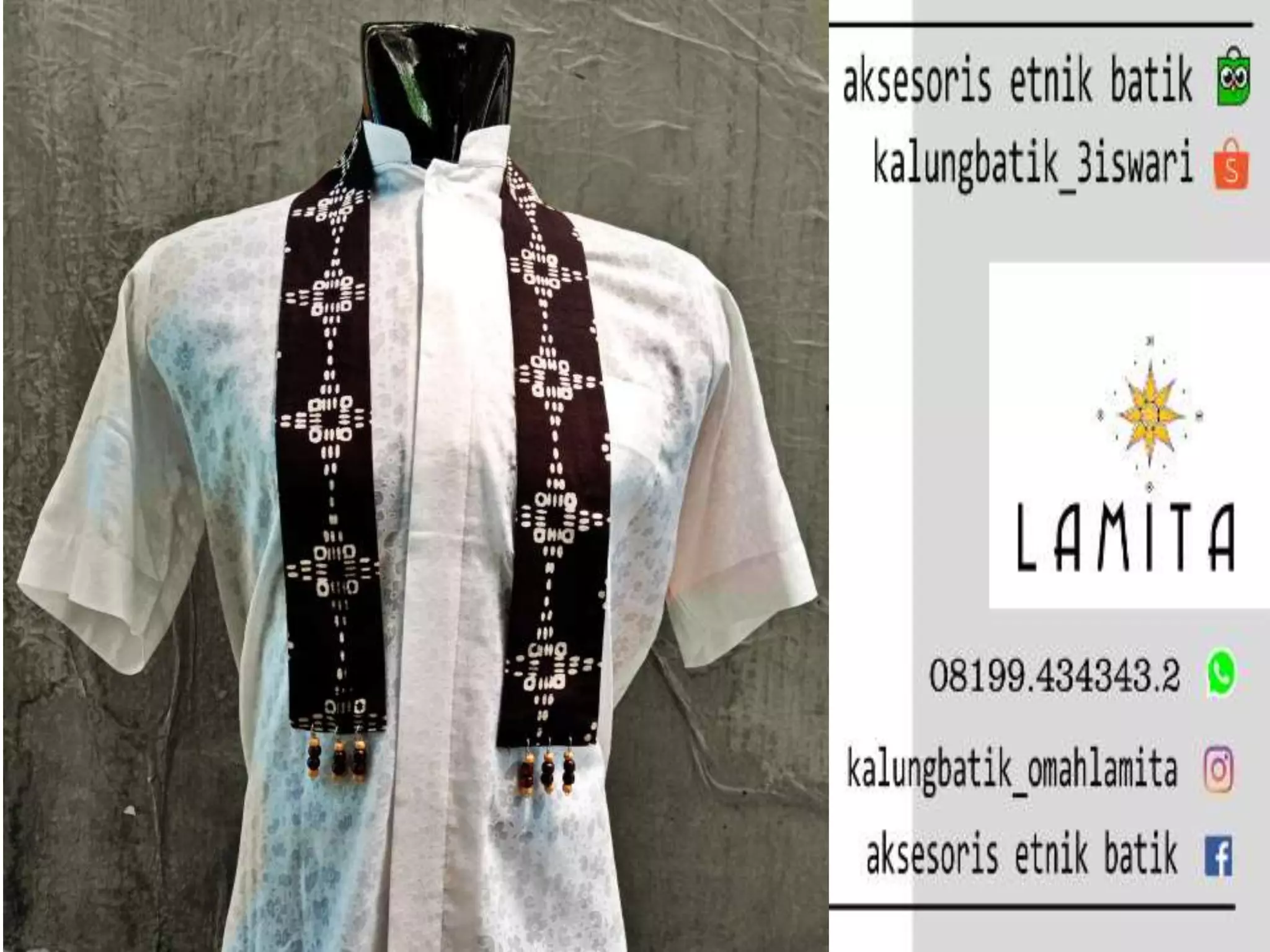 SYAL BATIK PRIA KEREN LAMITA LEBAR 6,5 CM/PANJANG 1 METER Di Tokopedia ...