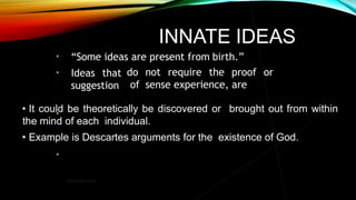 RATIONALISM AND EMPIRICISM | PDF