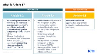 Overview of Article 6 and the Paris Agreement Rulebook - Luca Lo Re ...