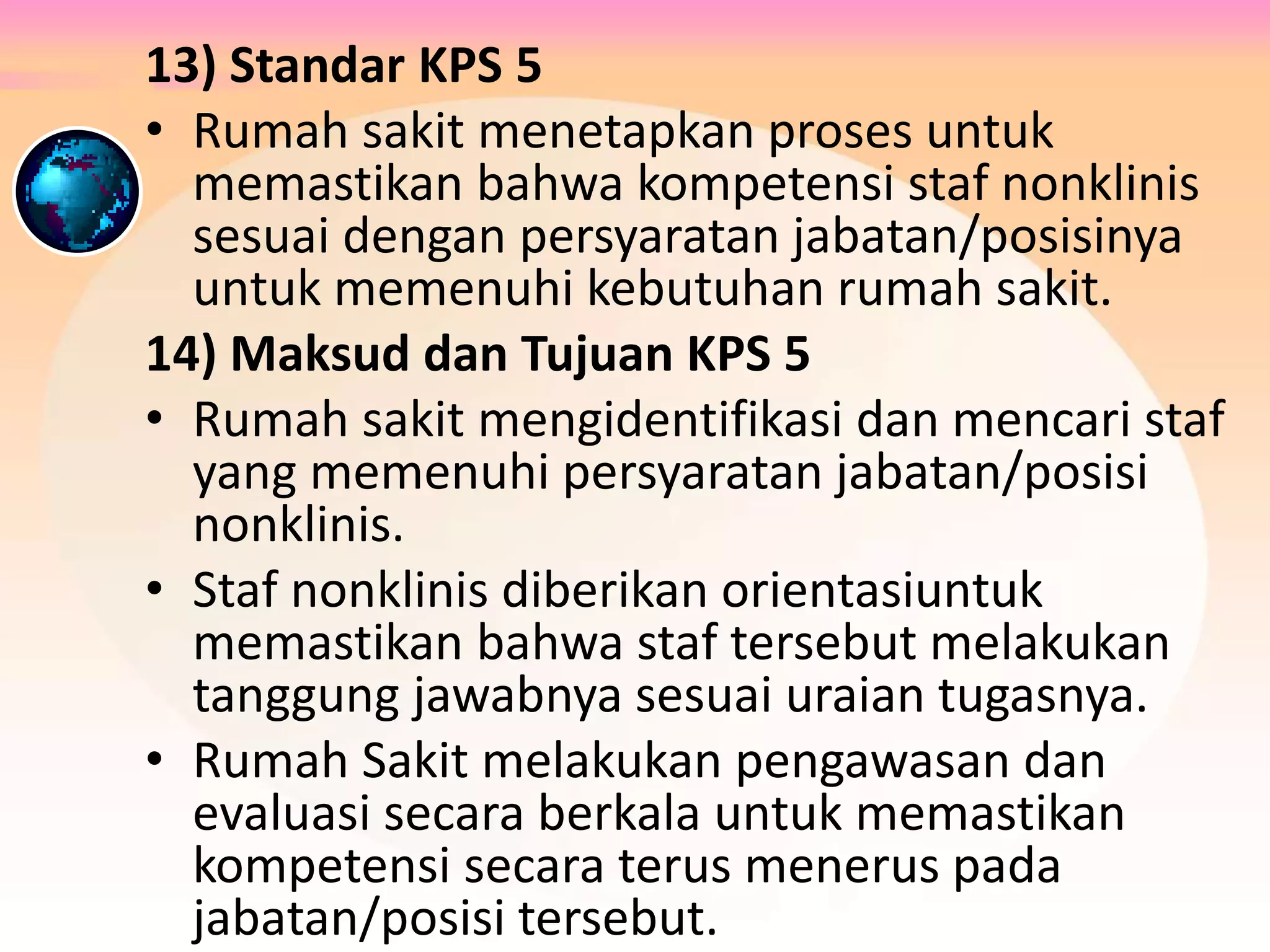 Kualifikasi dan Pendidikan Staf (KPS) _BimTek "Standar AKREDITASI RUMAH SAKIT" | PPTX