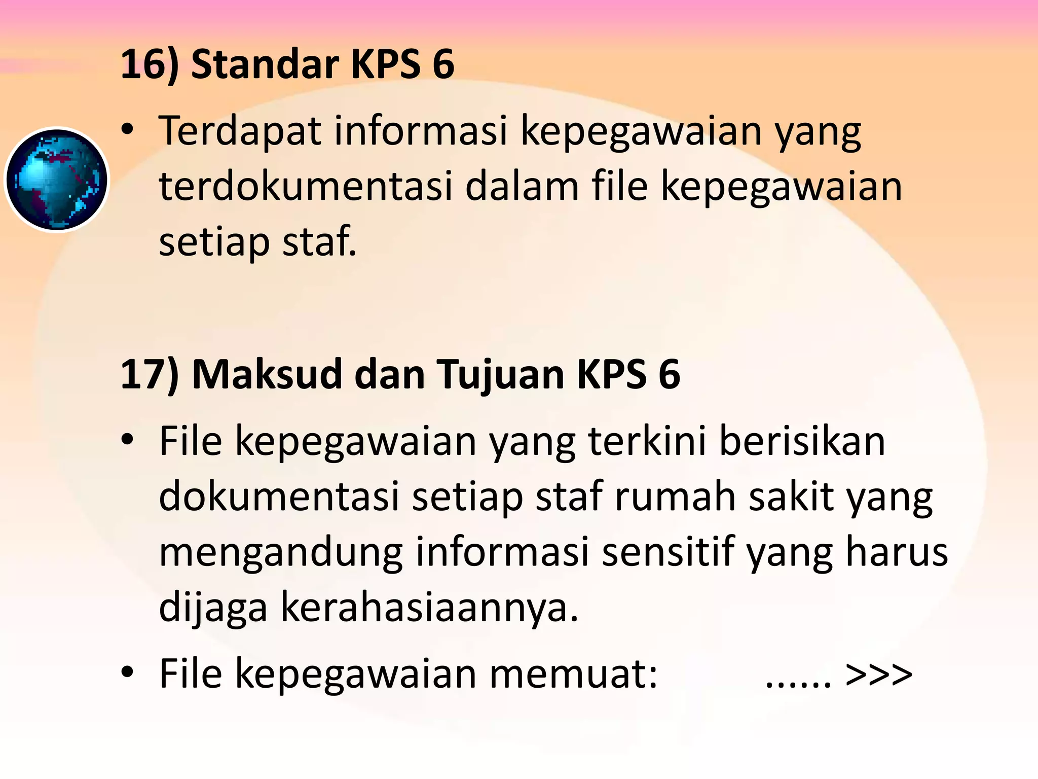 Kualifikasi dan Pendidikan Staf (KPS) _BimTek "Standar AKREDITASI RUMAH SAKIT" | PPTX