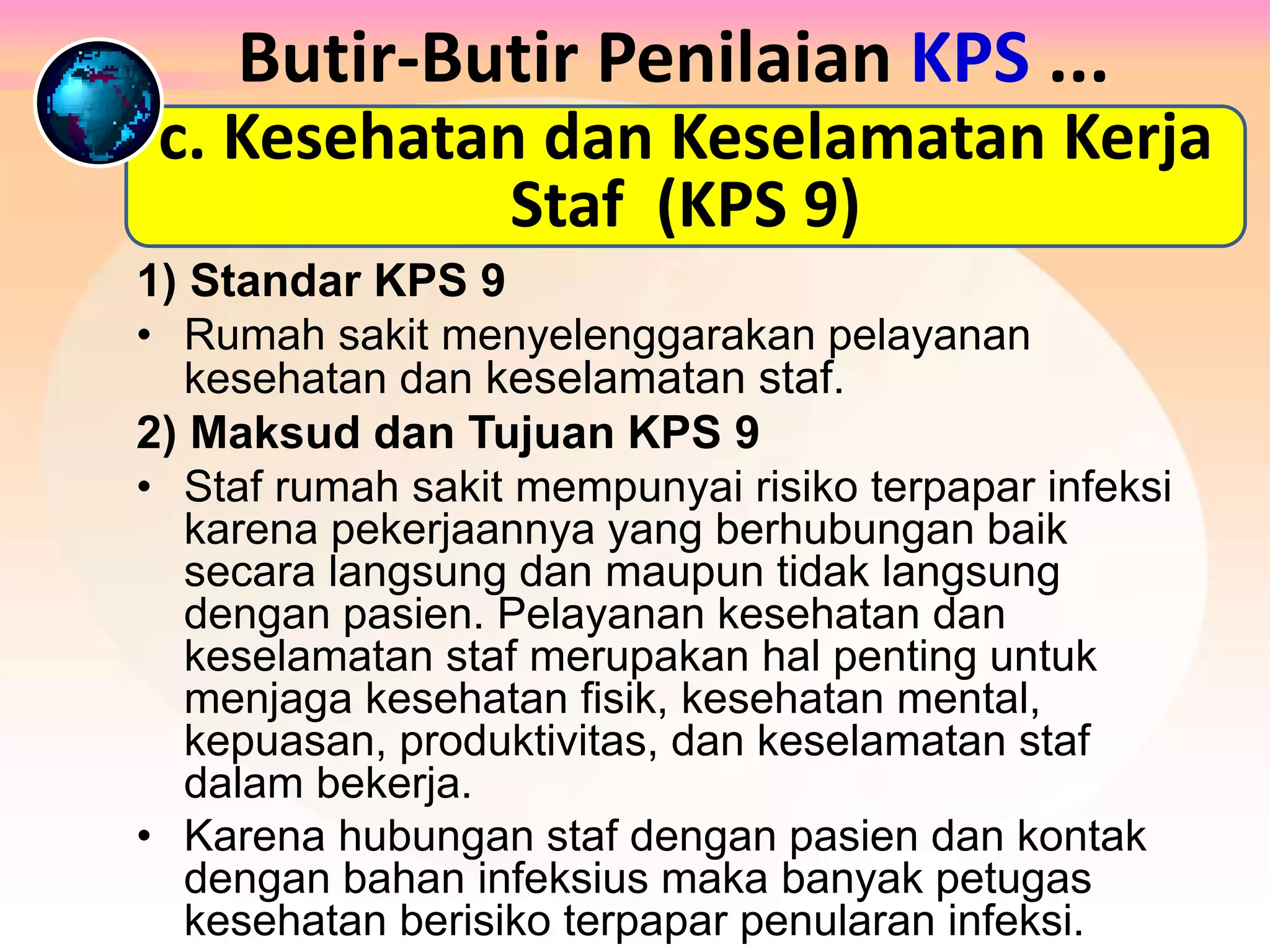Kualifikasi dan Pendidikan Staf (KPS) _BimTek "Standar AKREDITASI RUMAH SAKIT" | PPTX