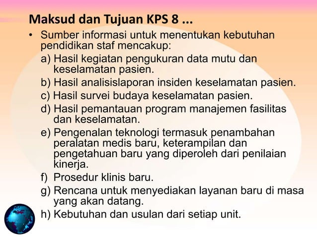 Kualifikasi dan Pendidikan Staf (KPS) _BimTek "Standar AKREDITASI RUMAH SAKIT" | PPTX