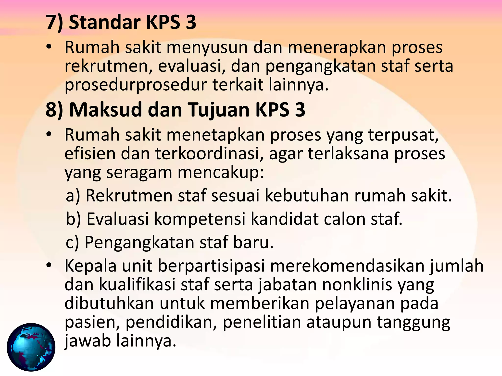Kualifikasi dan Pendidikan Staf (KPS) _BimTek "Standar AKREDITASI RUMAH SAKIT" | PPTX