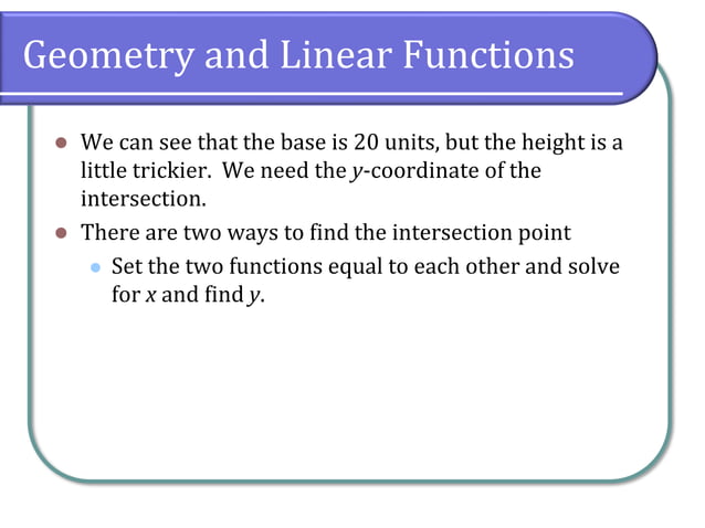 4.2 Modeling With Linear Functions | PPT