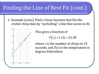 4.3 Fitting Linear Models to Data | PDF