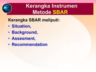 Training _Kerangka Komunikasi Efektif SBAR (Situasi, Background ...