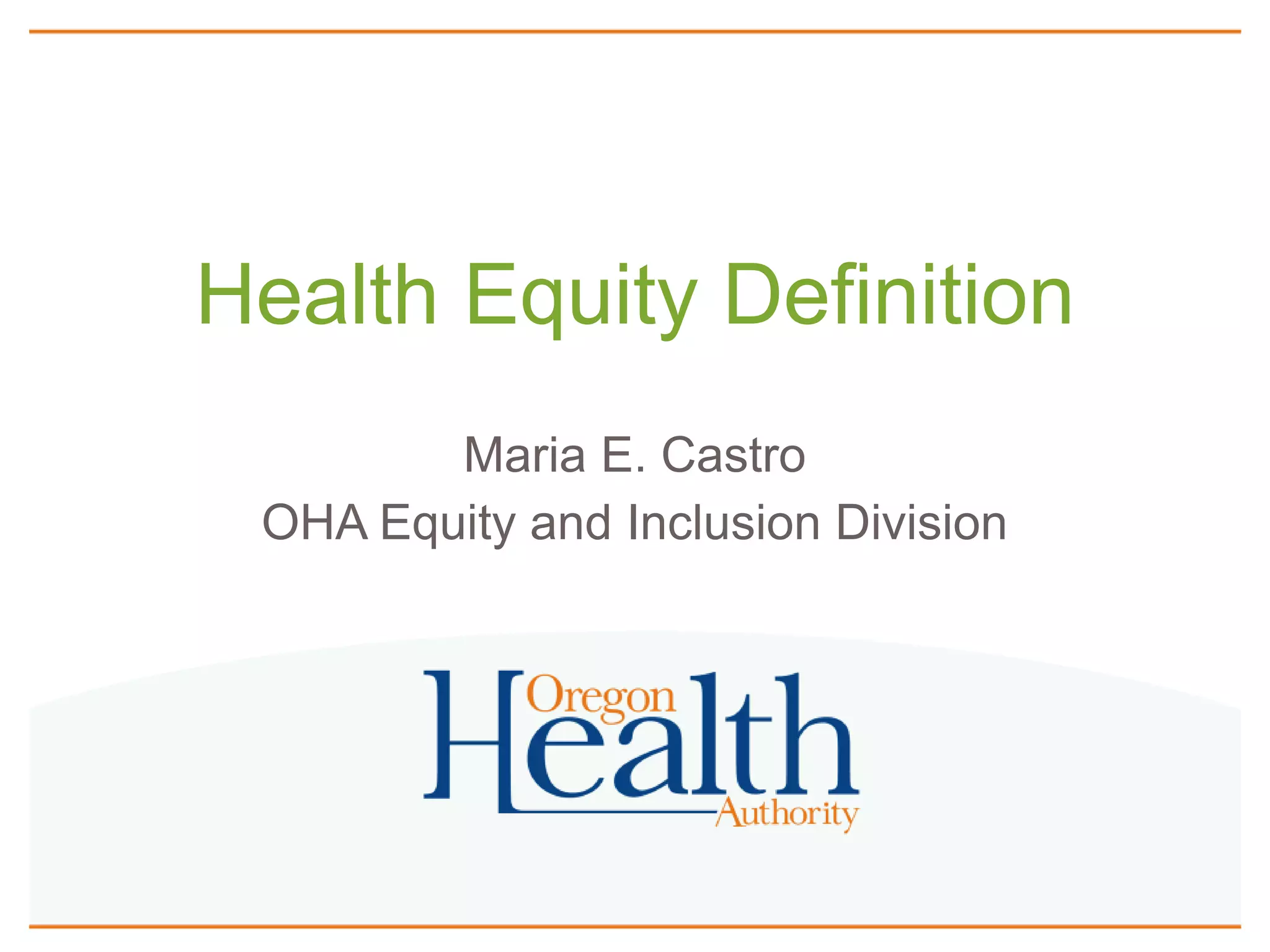 4. Presentation on Health Equity.ppt | Debated Sensitive Social Issues ...