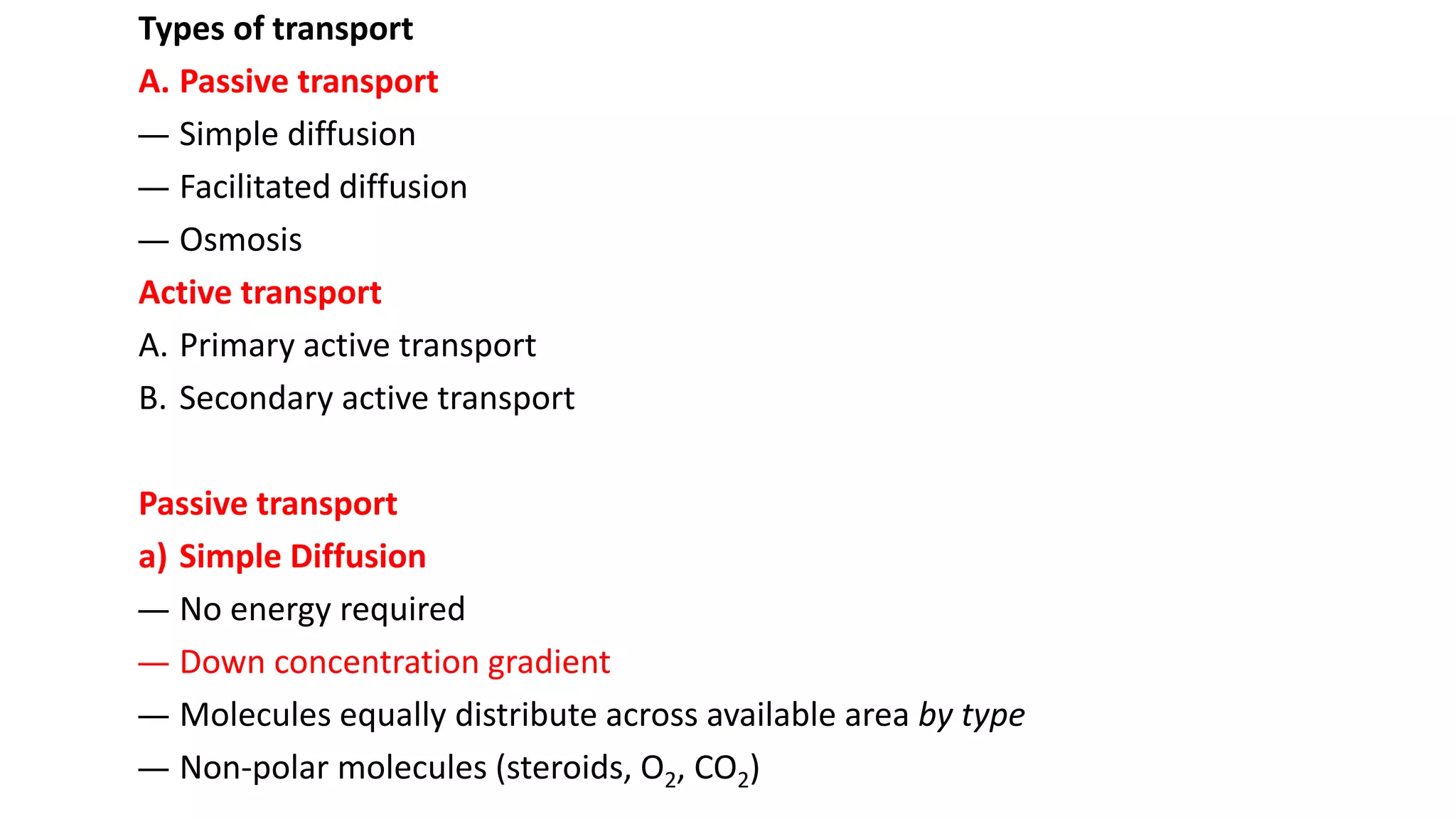 Membrane Transport System | PPT