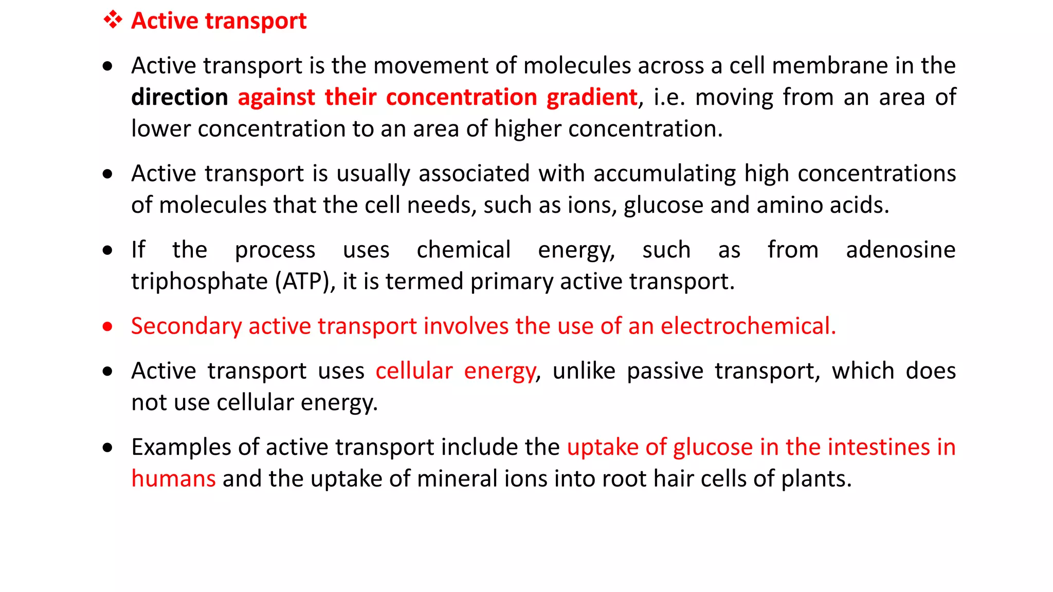 Membrane Transport System | PPT